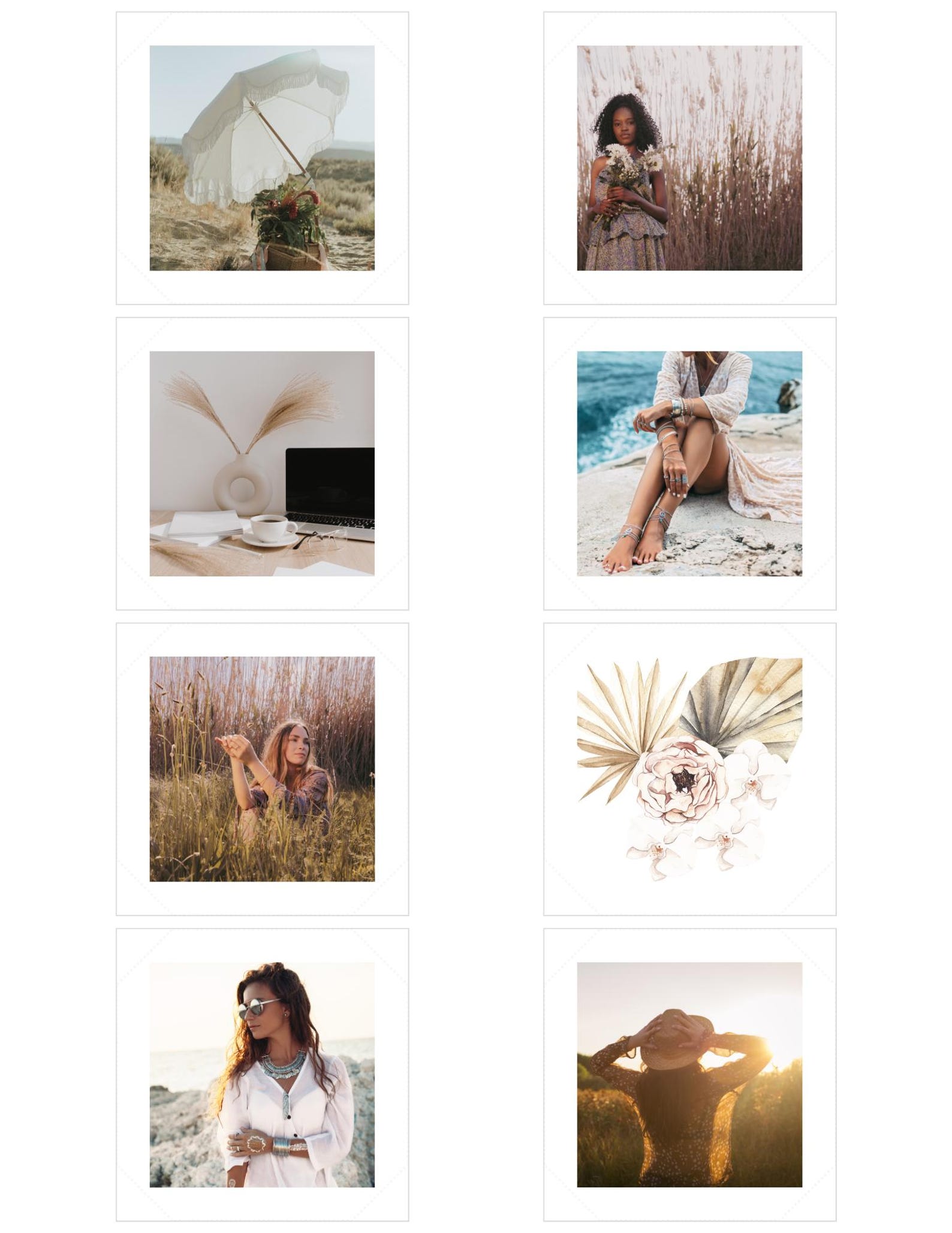 Square Magnet Template 2" X 2", 50mm X 50mm | 12, 8 and 2 Photo Spaces ...