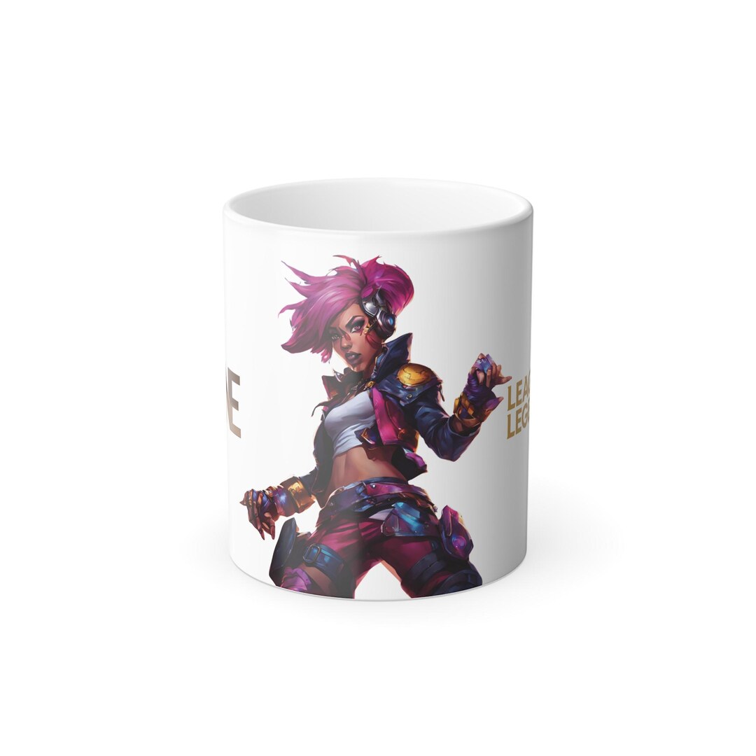 League of Legends Vi Mug Arcane Magic Mug, Heat Sensitive Coffee Cup ...