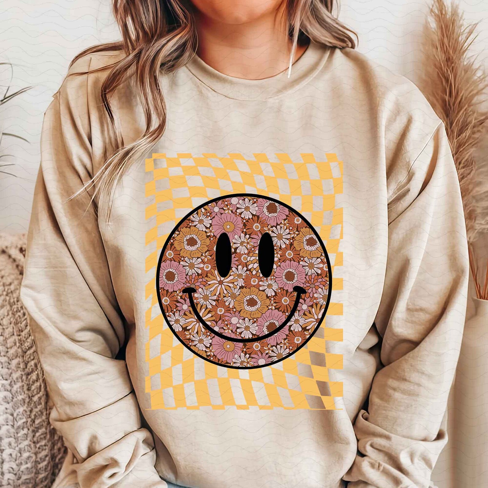 Retro Autumn Smiley Png, Retro Fall Smiley Png, Fall Bow PNG, Fall ...