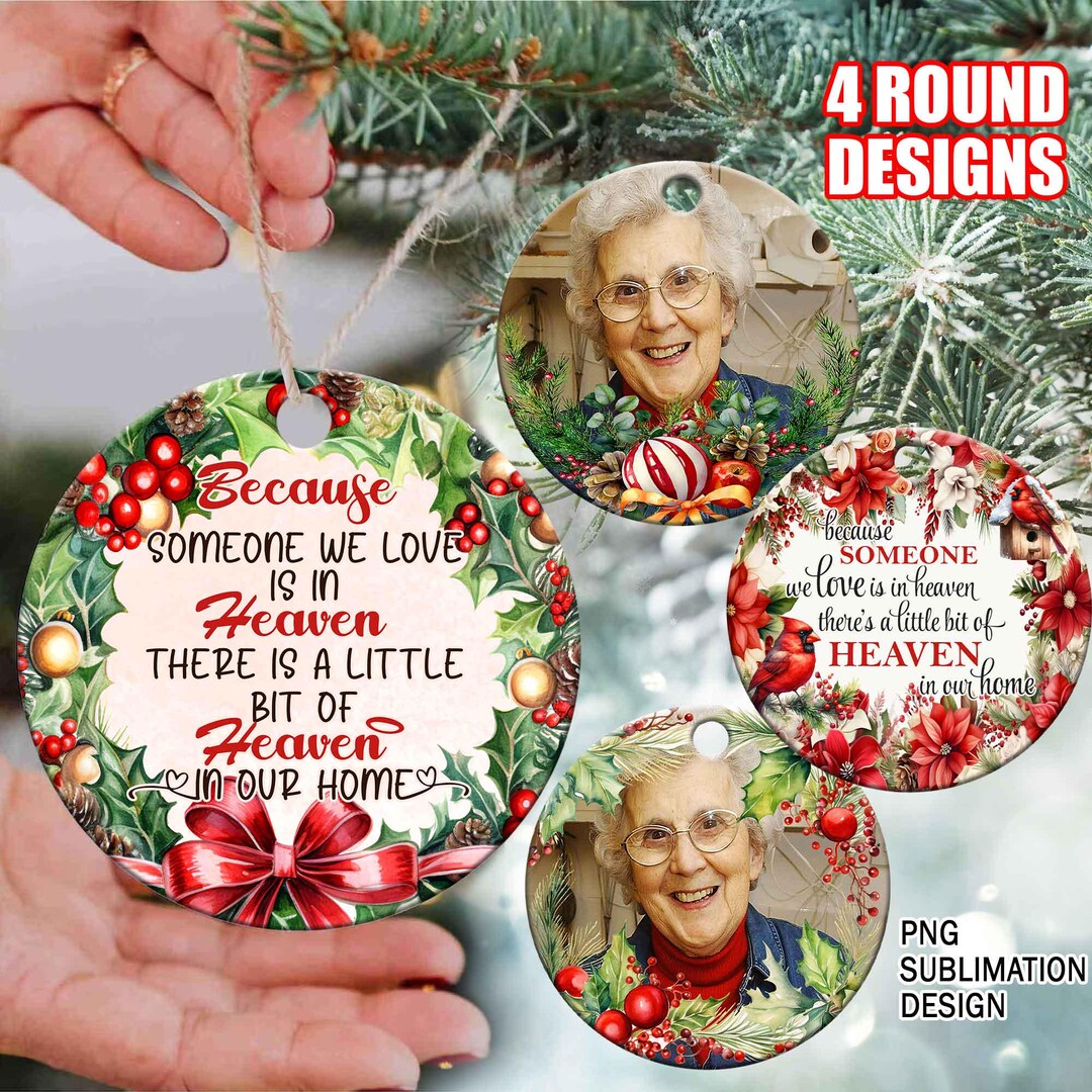 In Loving Memory Ornament PNG, Personalized Remembrance Ornament ...
