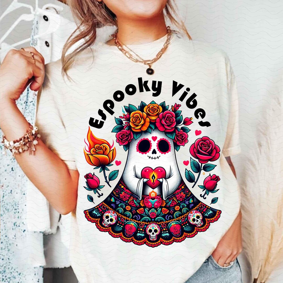 Mexican Ghost, Espooky Vibes PNG, Espooky Season, Spooky Conchas PNG ...