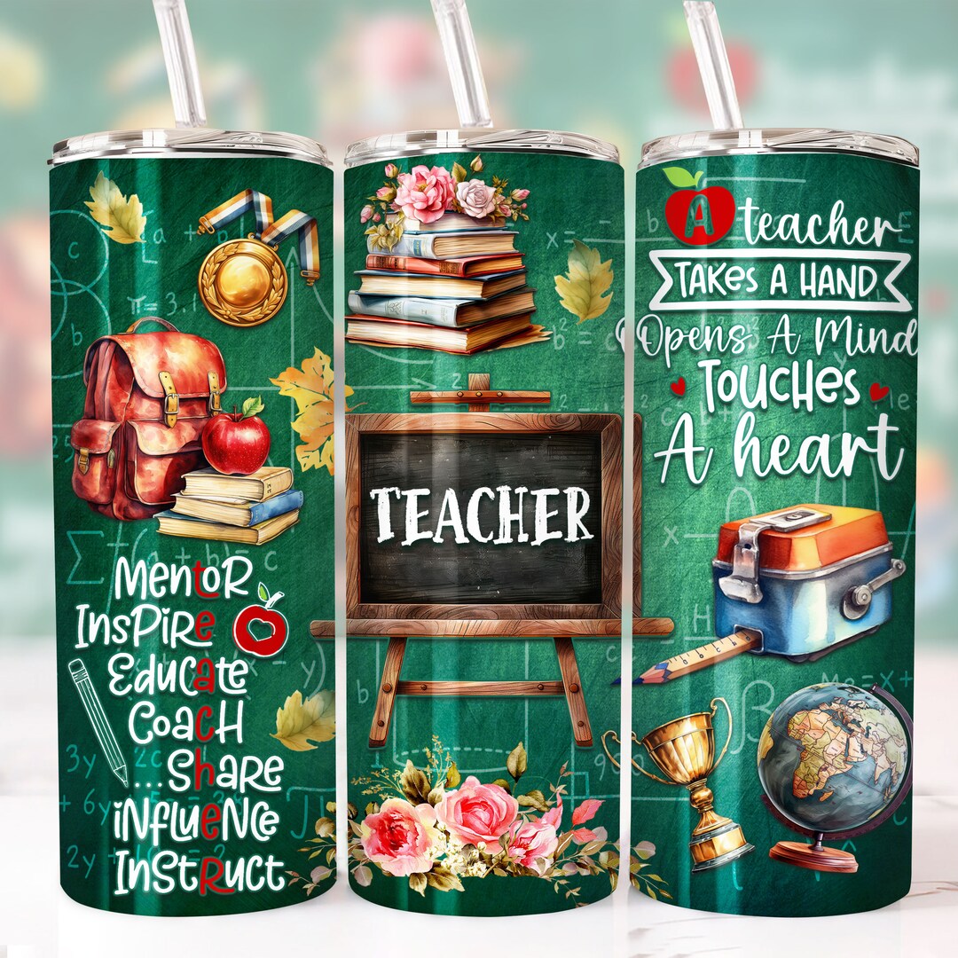 Male Teacher Tumbler Wrap Sublimation Design, Tumbler Wrap for Male ...