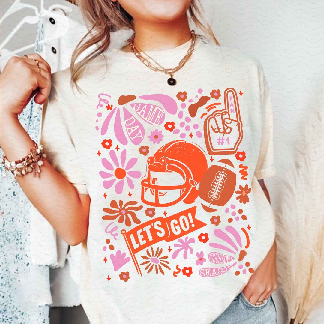 Touchdown Season Hand Draw Png, Retro Football Png, Football Mom Png ...