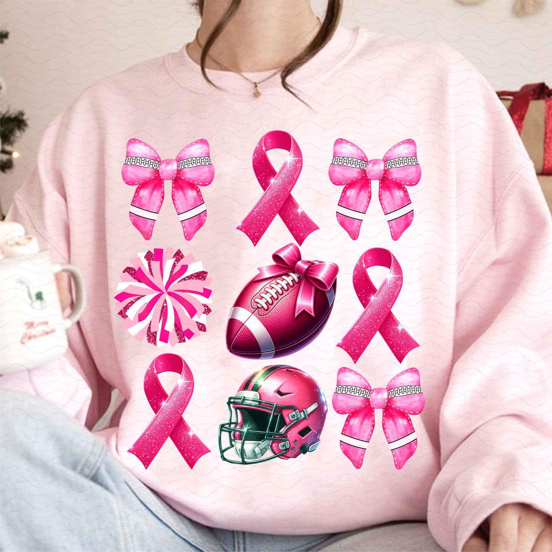 Breast Cancer Png, Breast Cancer Football Png, Football Breast Warrior ...