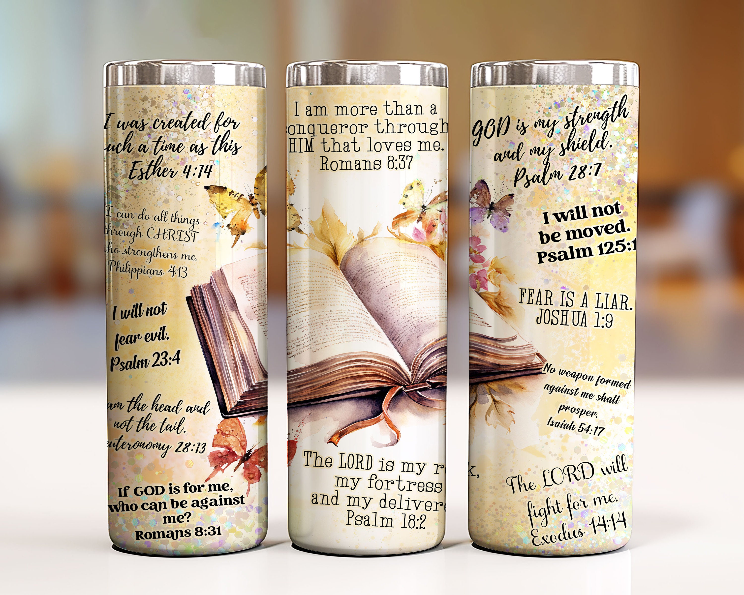 Bible Verses 20 Oz Skinny Tumbler Christian Tumbler Wrap PNG - Etsy