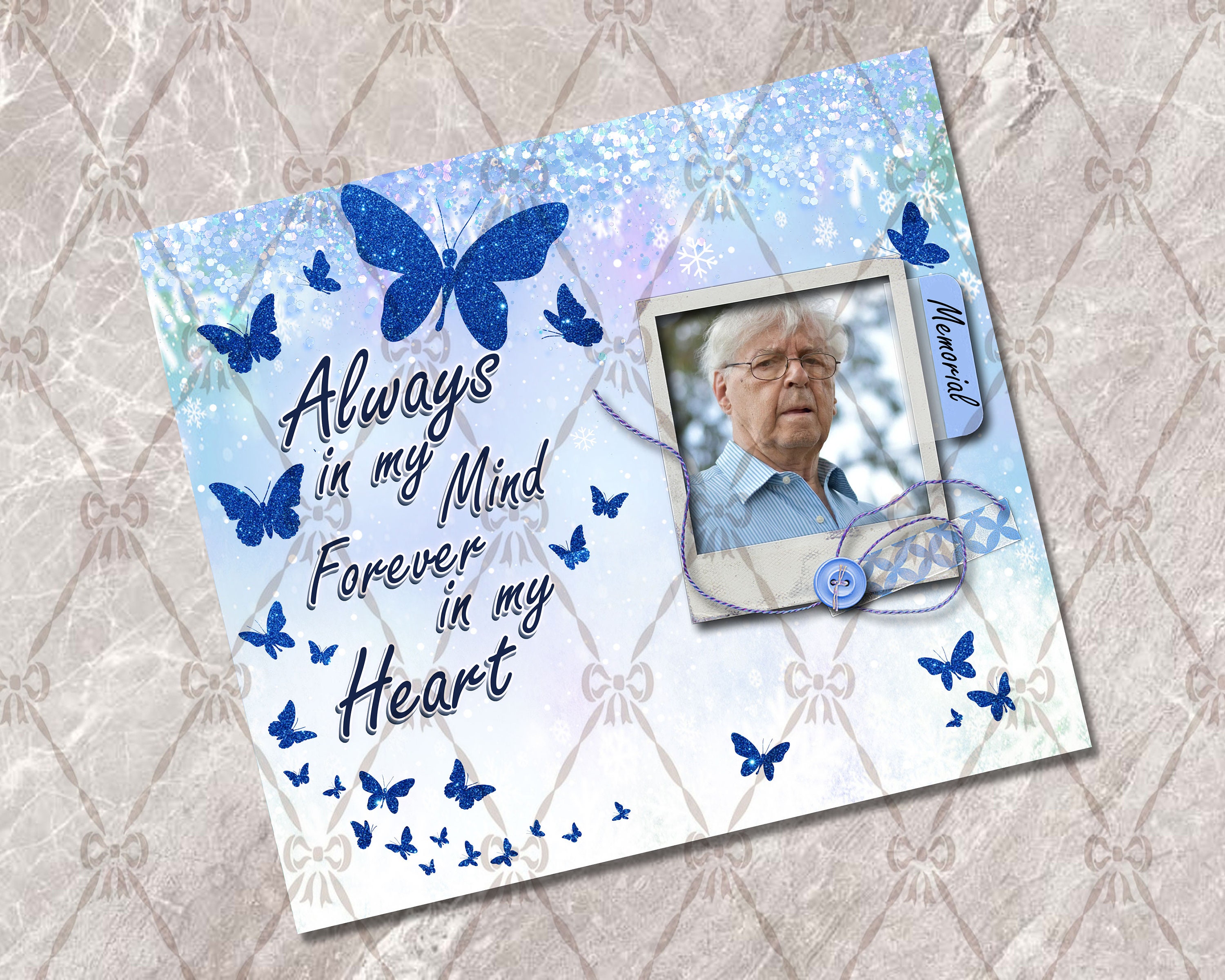 In Loving Memory Sublimation Tumbler Designs, Memorial Tumbler Wrap ...