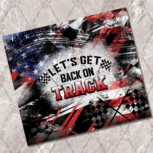 Dirt Track Racing Tumbler Wrap, 20oz Skinny Sublimation Tumbler Design ...