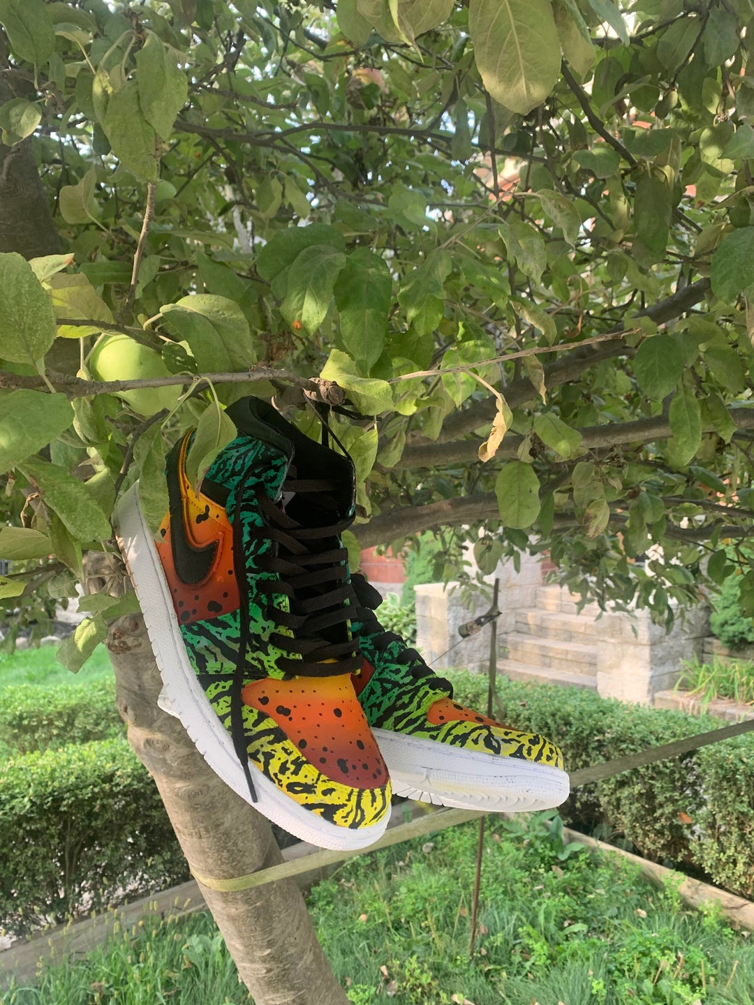 Sunset Moth Custom Air Jordan 1's - Etsy