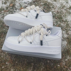 Rope + OW Lace Custom Air Force 1 - Etsy