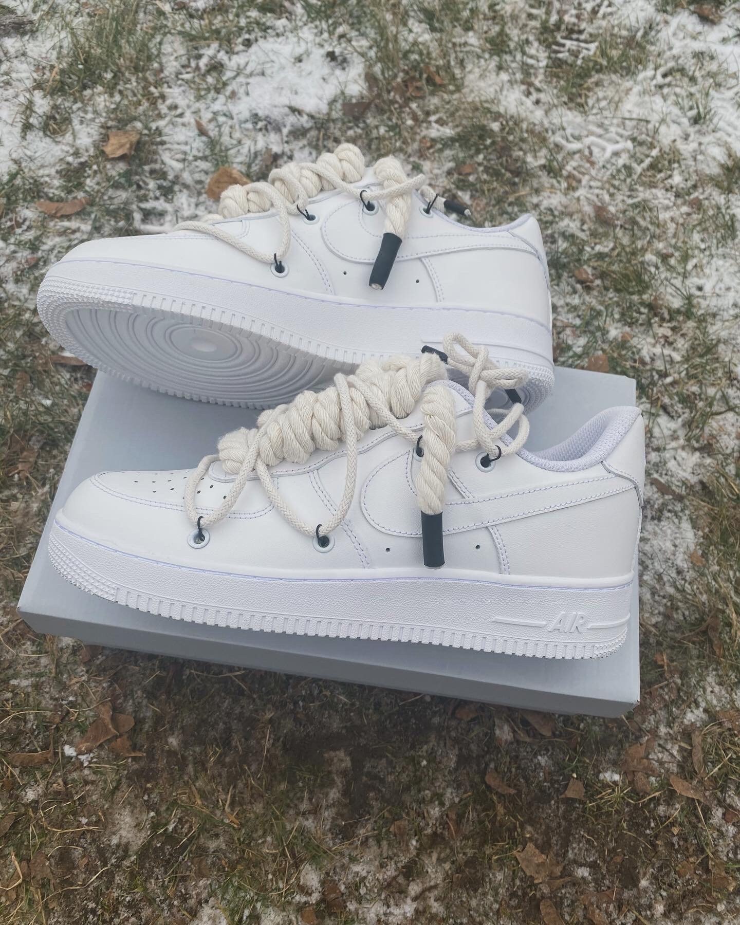 Rope + OW Lace Custom Air Force 1 - Etsy