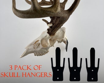 2 European Skull Mount Hanger Brackets KRENEK SKULL BRACKET Deer, Hogs ...