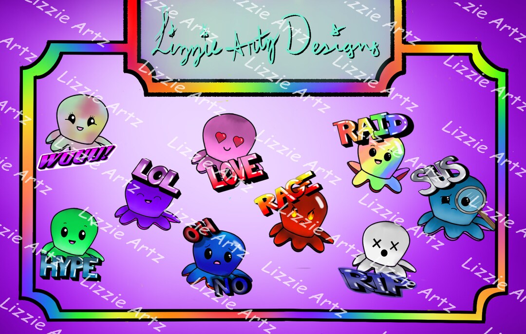 Adorable Octopus Plushie Emotes - Etsy