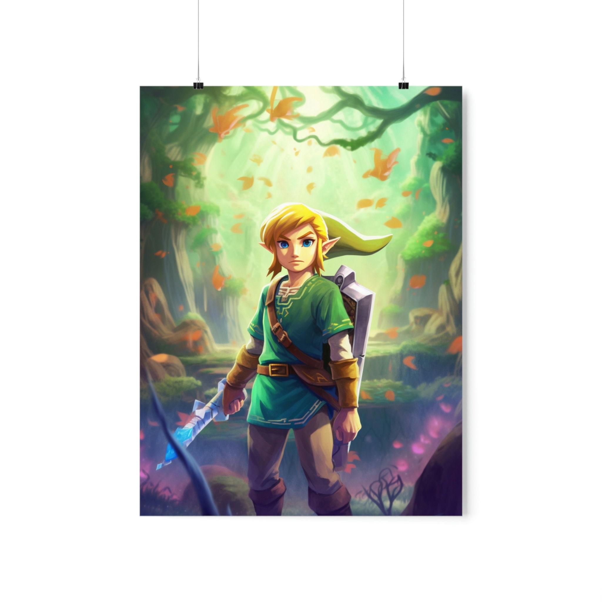 Link Legend Of Zelda: Tears Of The Kingdom Vertical Matte Poster