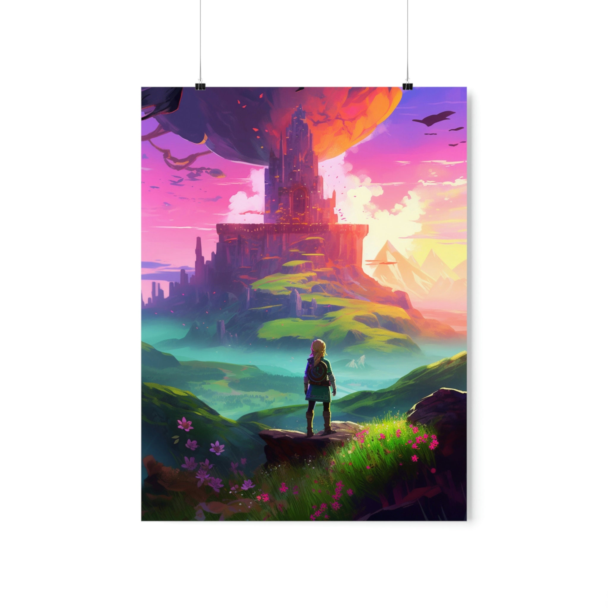 Link Land Of Hyrule Legend Of Zelda: Tears Of The Kingdom Vertical ...