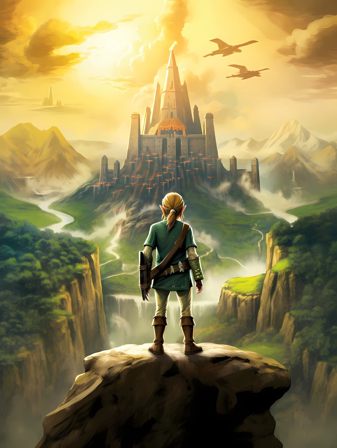 Land of Hyrule Legend of Zelda: Tears of the Kingdom Digital Image .PNG ...