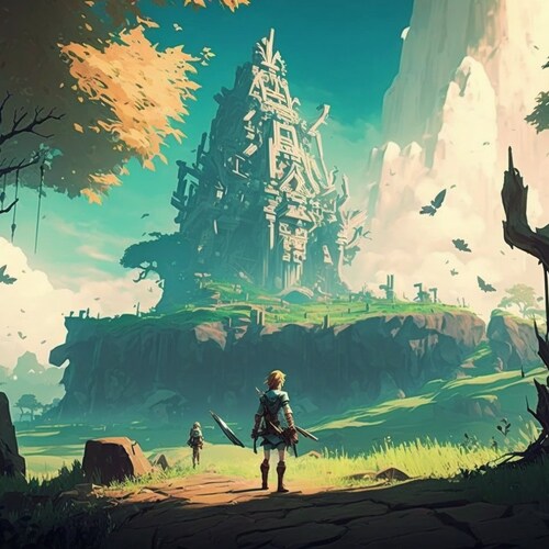 Land of Hyrule Legend of Zelda: Tears of the Kingdom Digital - Etsy