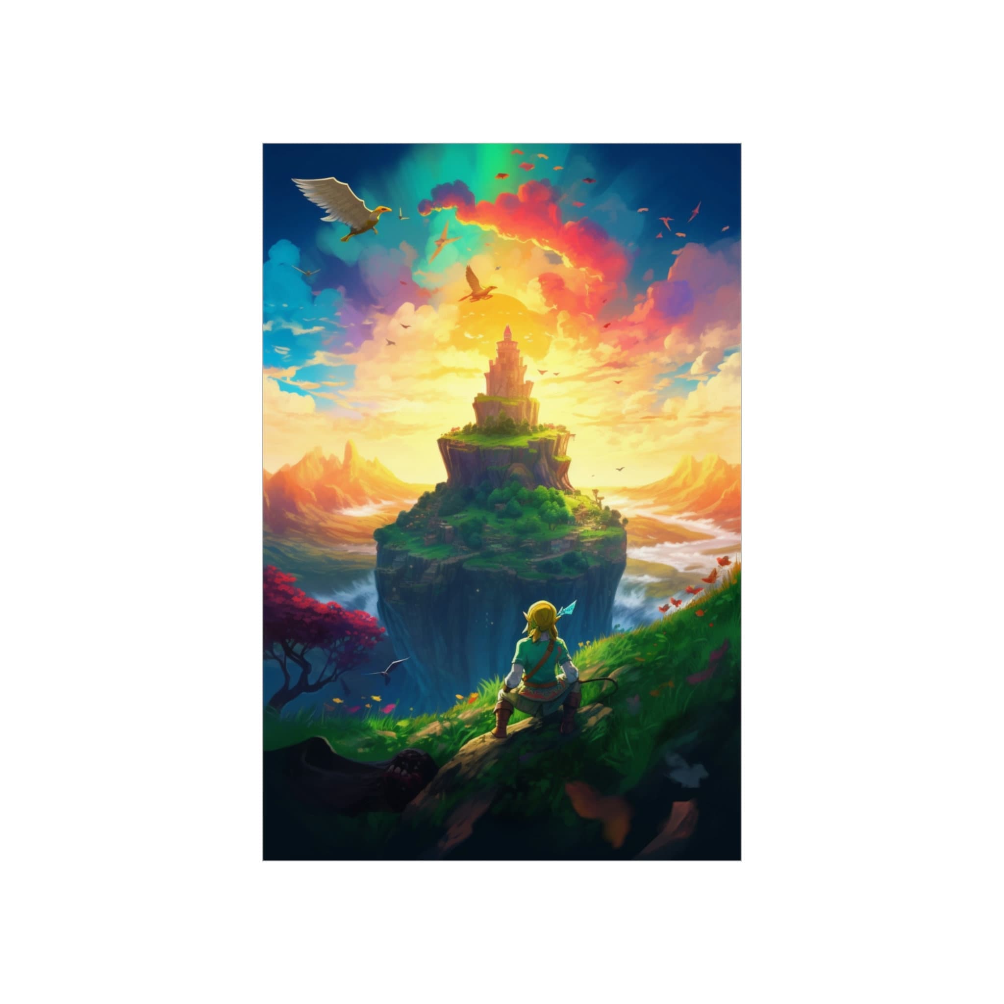 Link Land Of Hyrule Legend Of Zelda: Tears Of The Kingdom Vertical ...