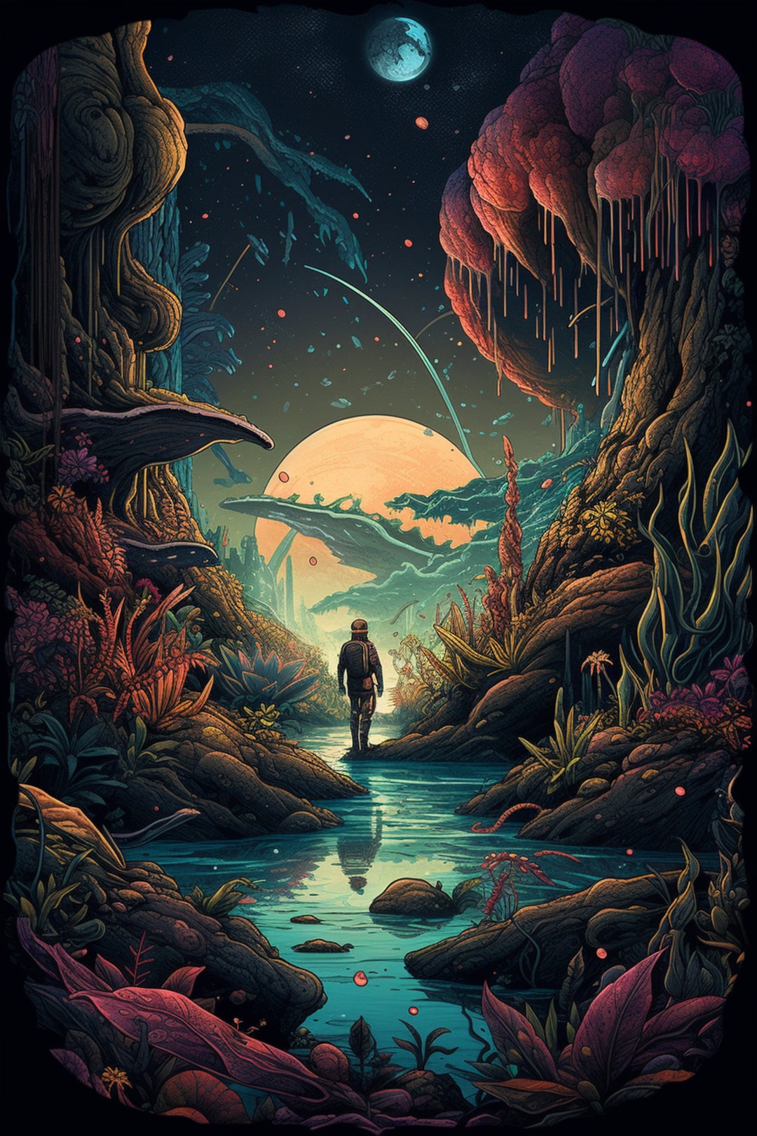 Starfield Fan Art Digital Image Astronaut Planet Exploration Comic Book ...