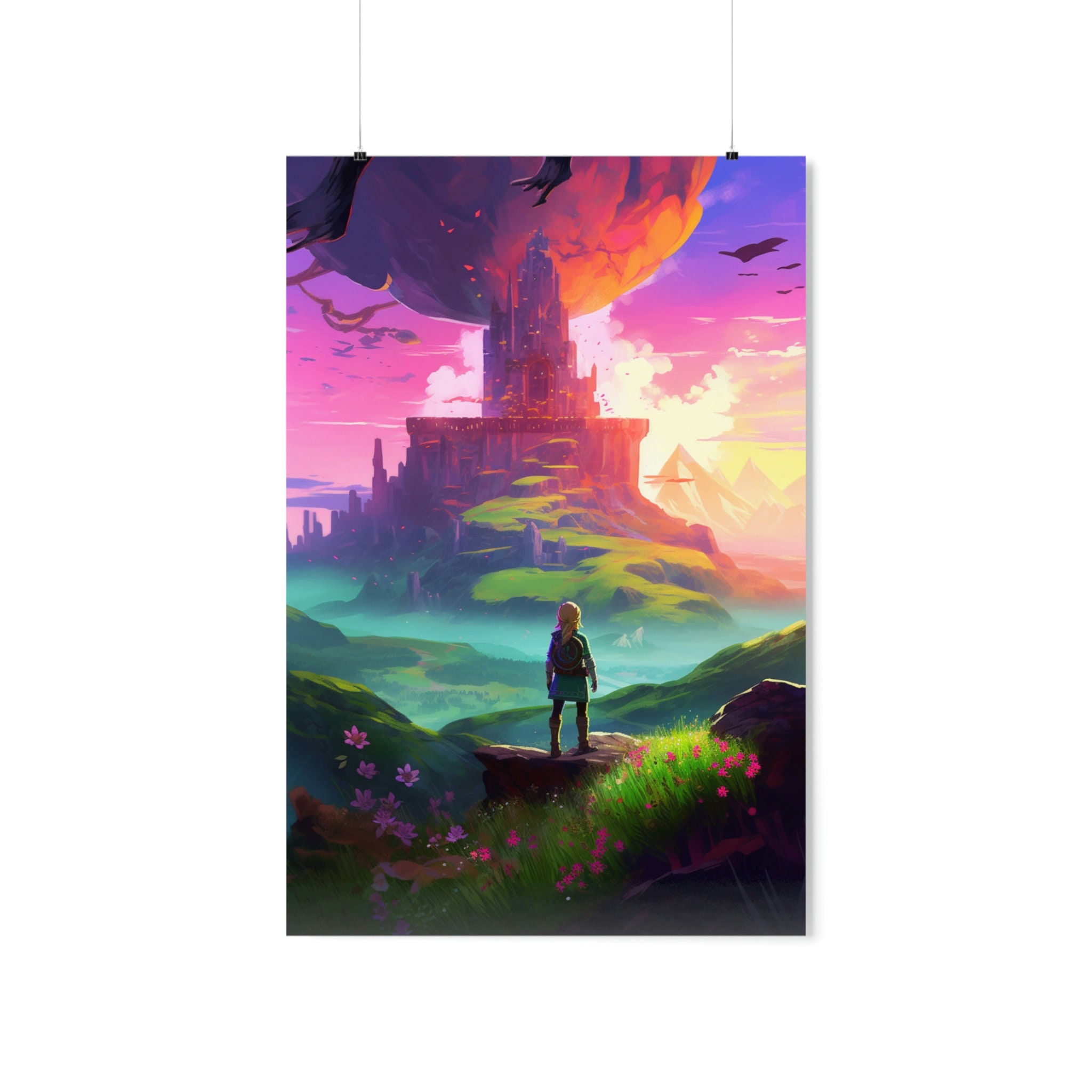 Link Land Of Hyrule Legend Of Zelda: Tears Of The Kingdom Vertical ...