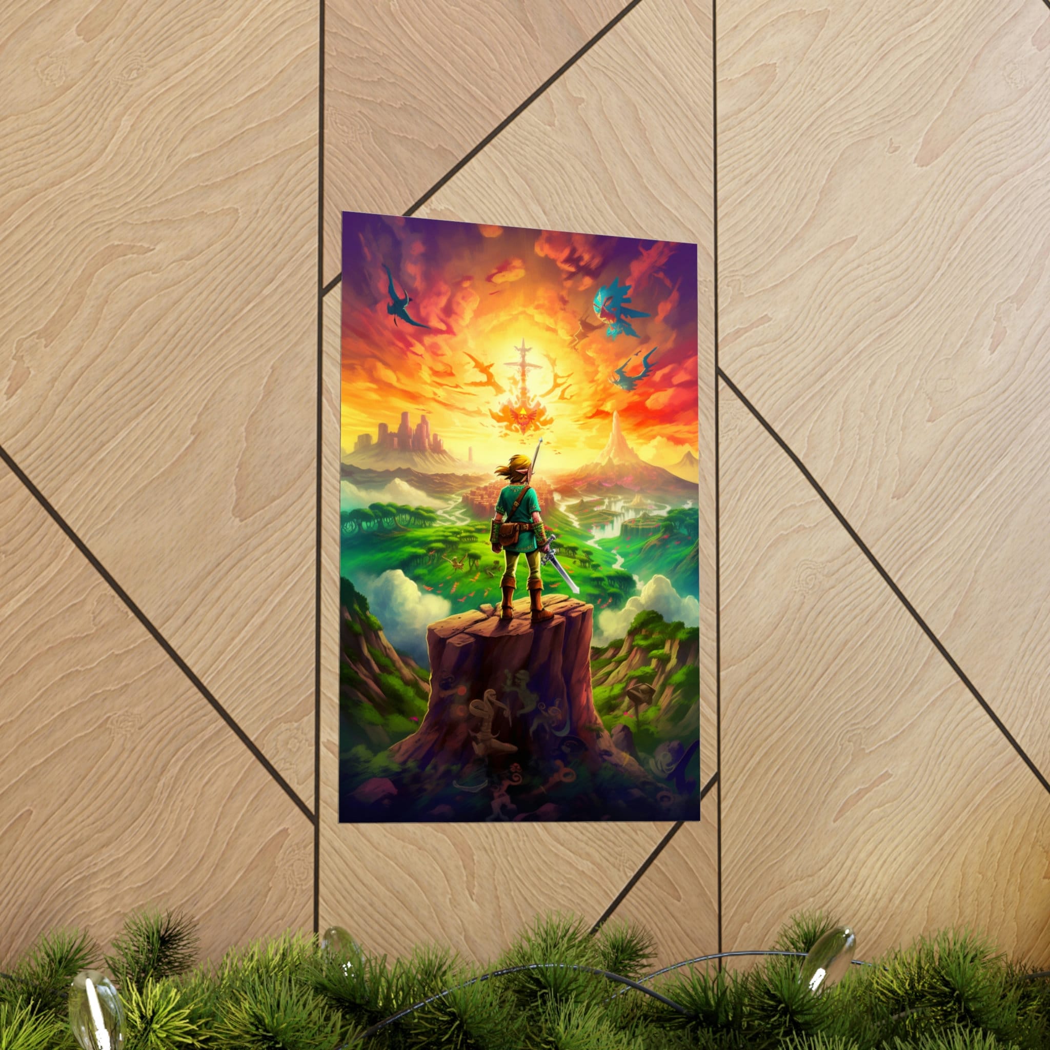 Link Land Of Hyrule Legend Of Zelda: Tears Of The Kingdom Vertical ...