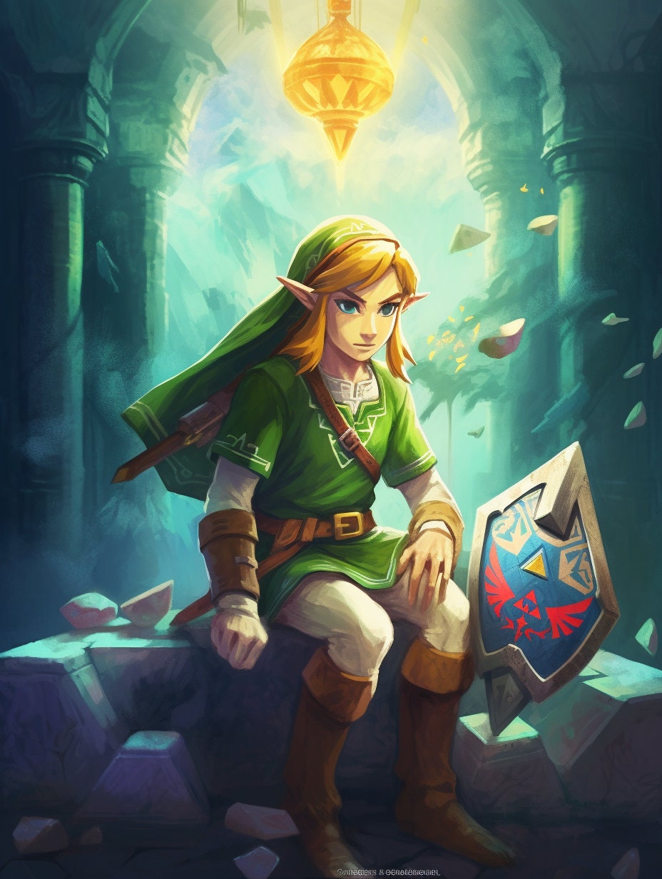 Link Portrait Fan Art Legend of Zelda: Tears of the Kingdom Digital Image .PNG File - Etsy