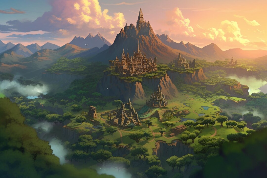 Land of Hyrule Legend of Zelda: Tears of the Kingdom Digital Image .PNG ...