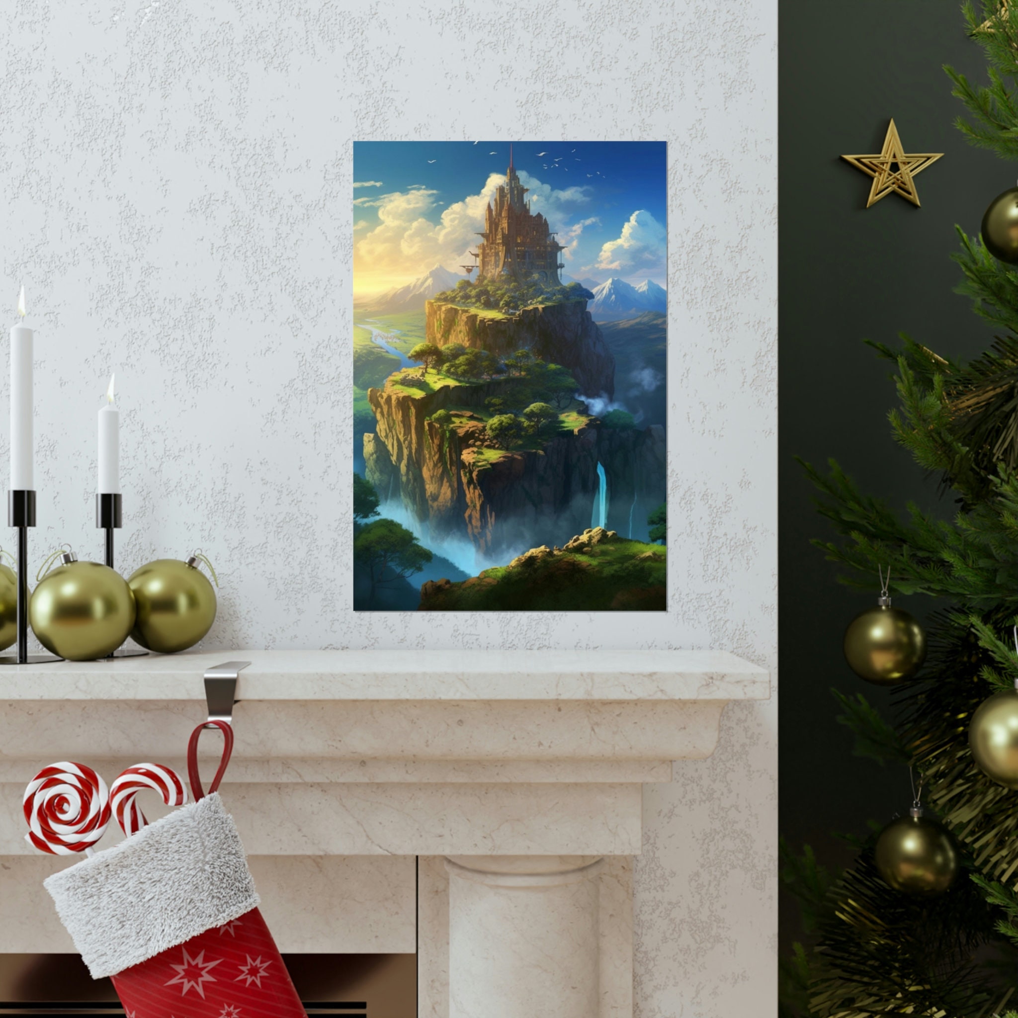 Land of Hyrule Legend of Zelda: Tears of the Kingdom Fan Art Matte ...