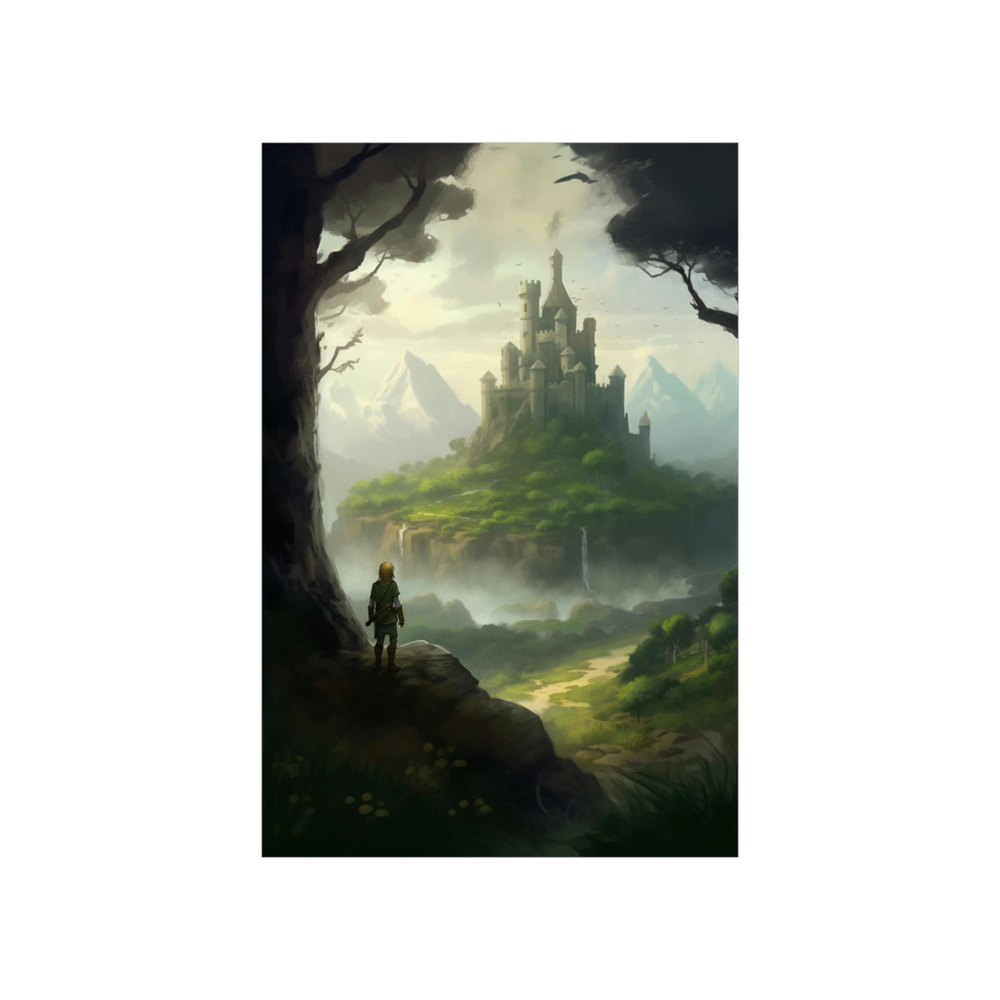 Link Land Of Hyrule Legend Of Zelda: Tears Of The Kingdom Vertical ...