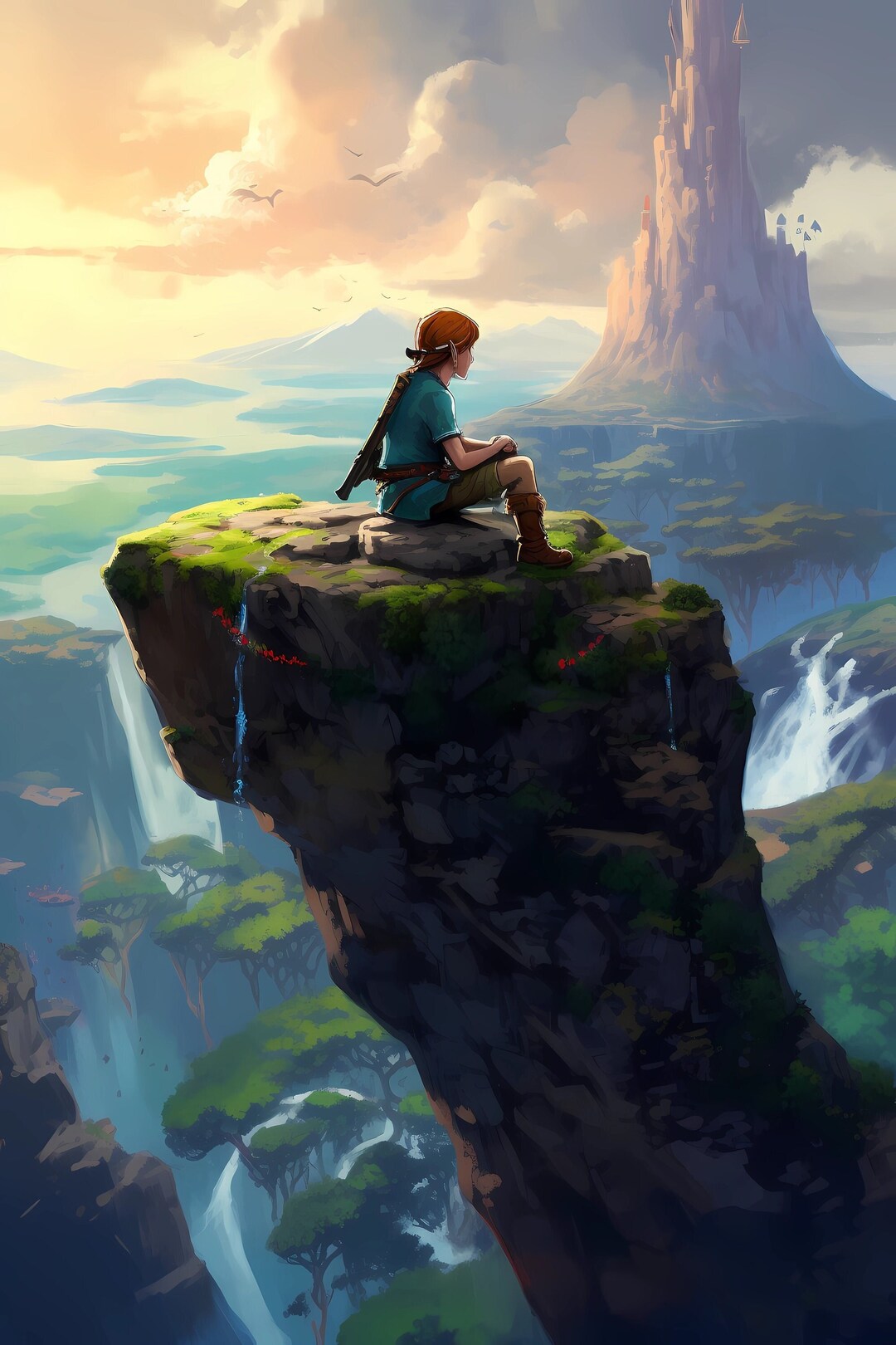 Land of Hyrule Legend of Zelda: Tears of the Kingdom Digital Image .PNG ...