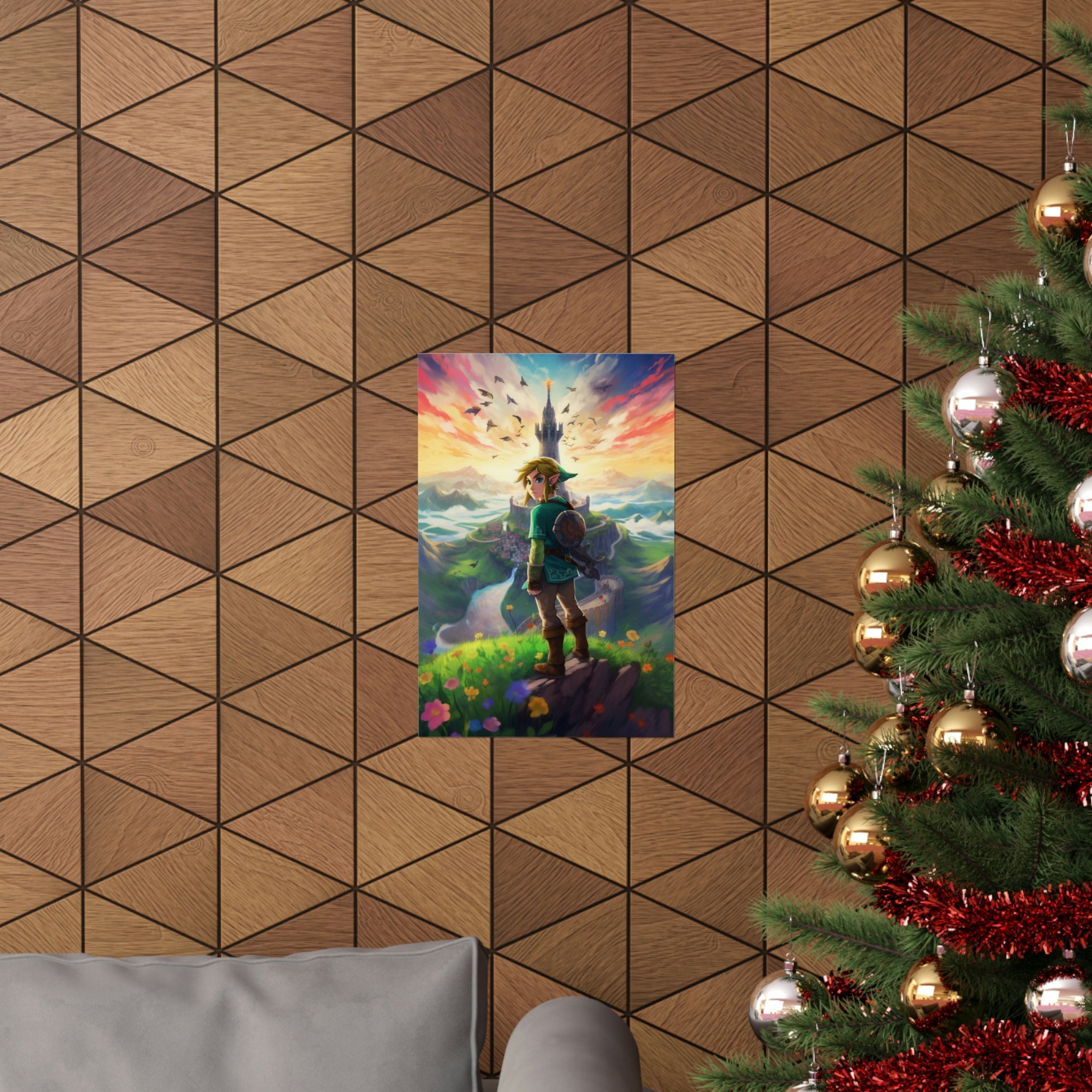 Legend Of Zelda: Tears Of The Kingdom Link Hyrule Vertical Matte Poster