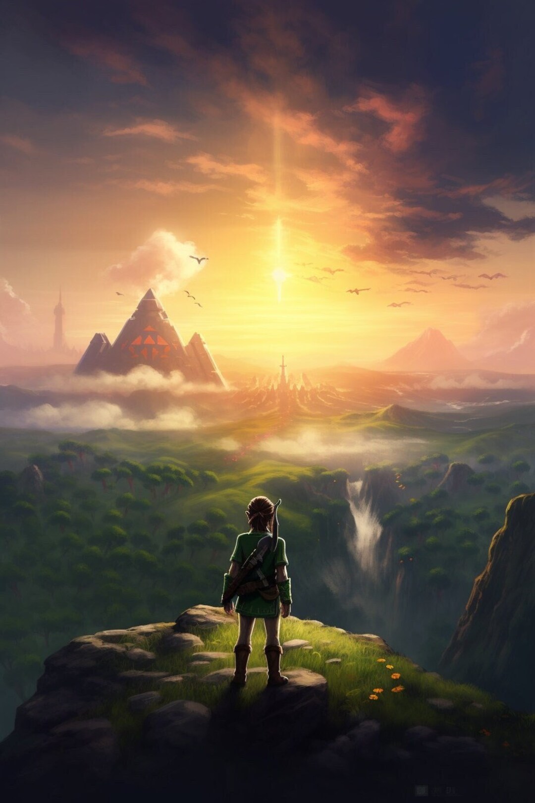 Land of Hyrule Legend of Zelda: Tears of the Kingdom Digital Image .PNG ...