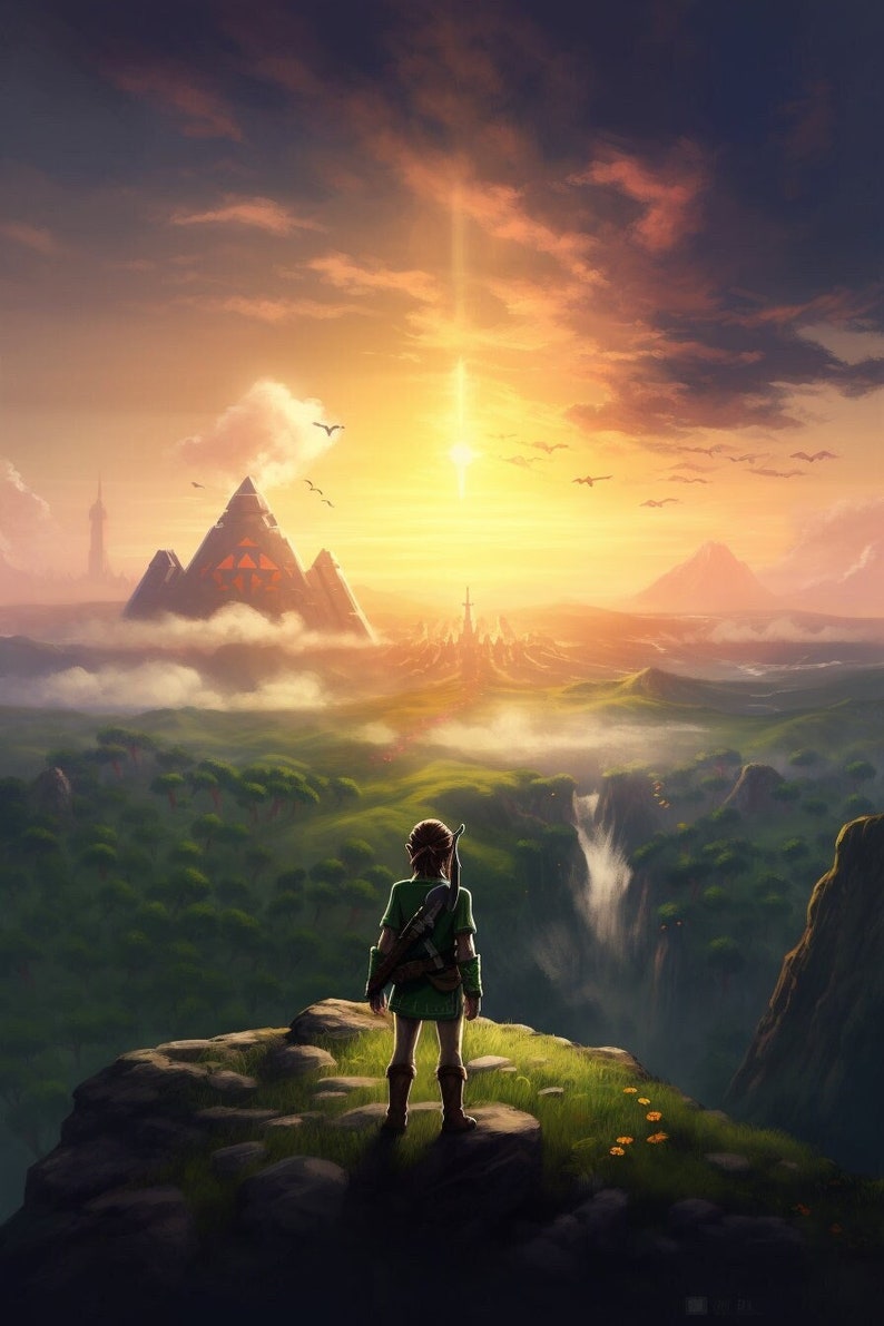 Land of Hyrule Legend of Zelda: Tears of the Kingdom Digital Image .PNG ...