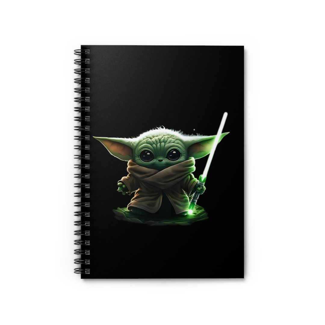 Baby Yoda Star Wars Mandalorian Spiral Notebook: Ruled Line Paper - Etsy