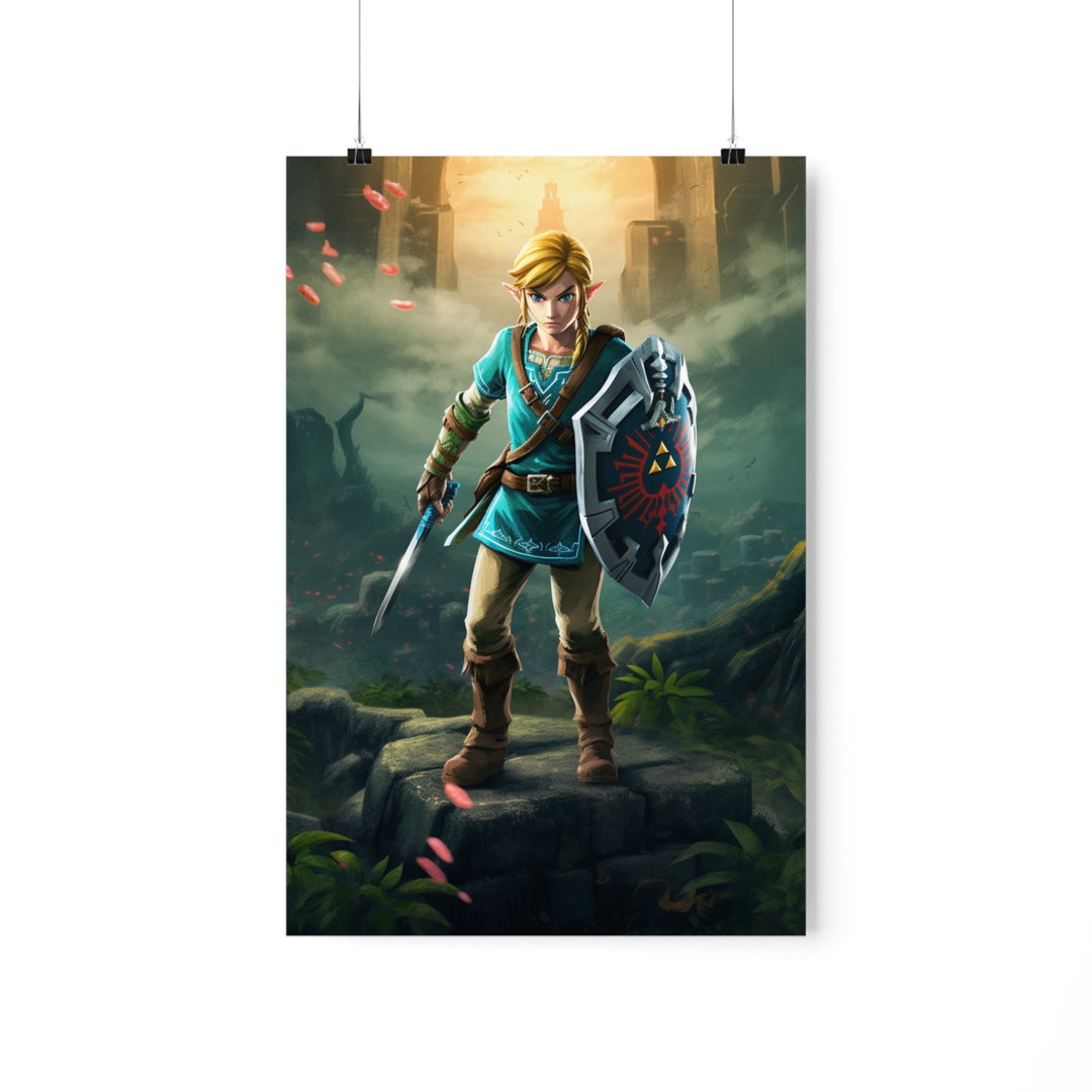 Link Portrait Legend of Zelda: Tears of the Kingdom Vertical Matte ...
