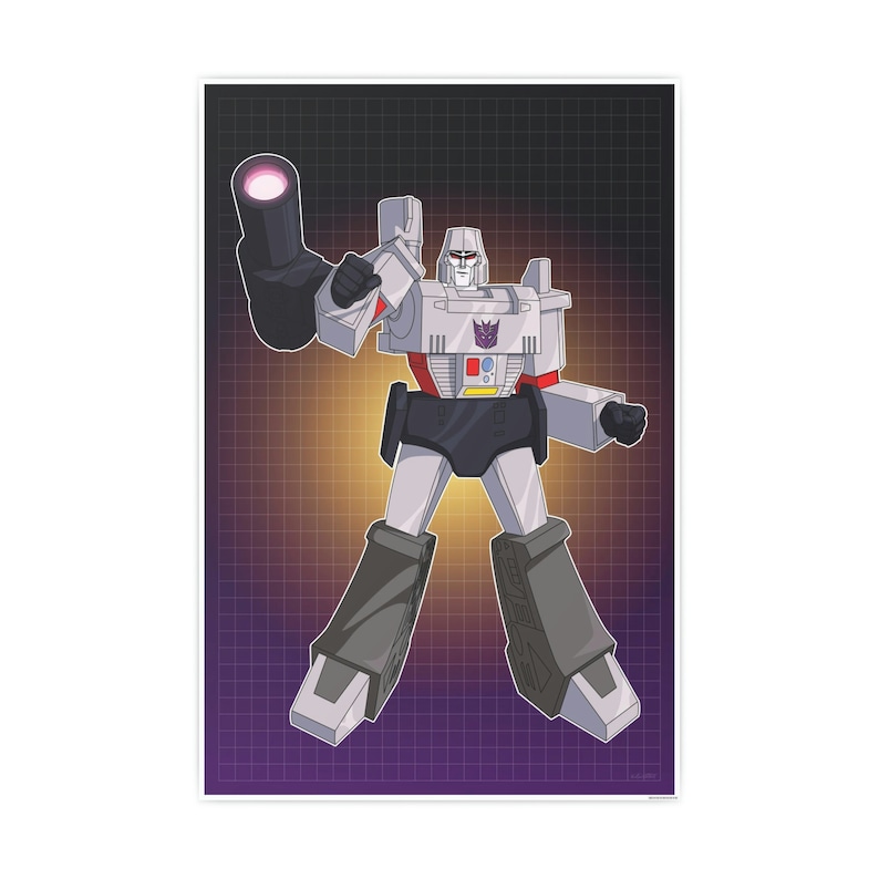 Megatron Poster - Original Fan Art by Jeff Washburn - Etsy