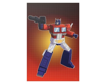 New Transformers G1 Optimus Prime "transform and Roll Out!" Poster (27 ...