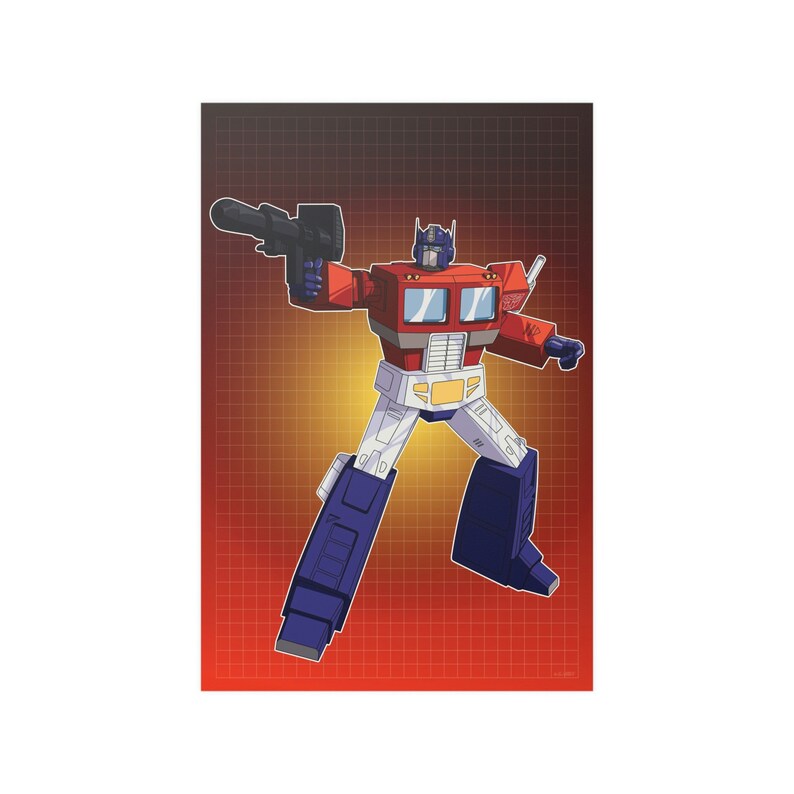 Optimus Prime Original Art Print - Etsy