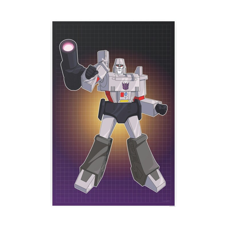 Megatron Poster - Original Fan Art by Jeff Washburn - Etsy