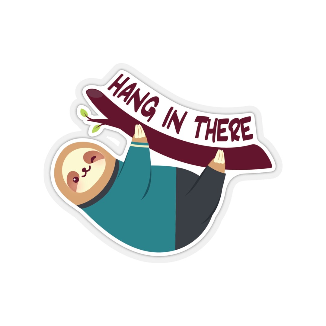 Trek Inspired "hang in There" Sloth Kiss-cut Sticker - Etsy
