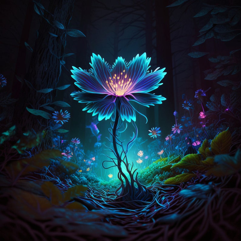 Fantasy Flower 1 - Etsy