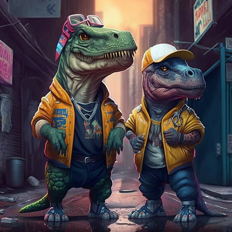 MC Rex and Tiny T - Etsy