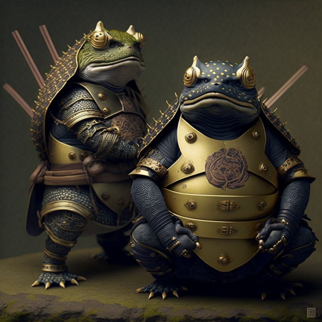 Toad Samurai Buddies - Etsy
