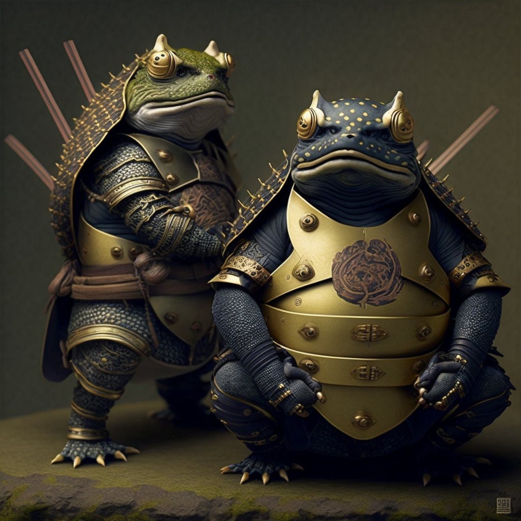 Toad Samurai Buddies - Etsy