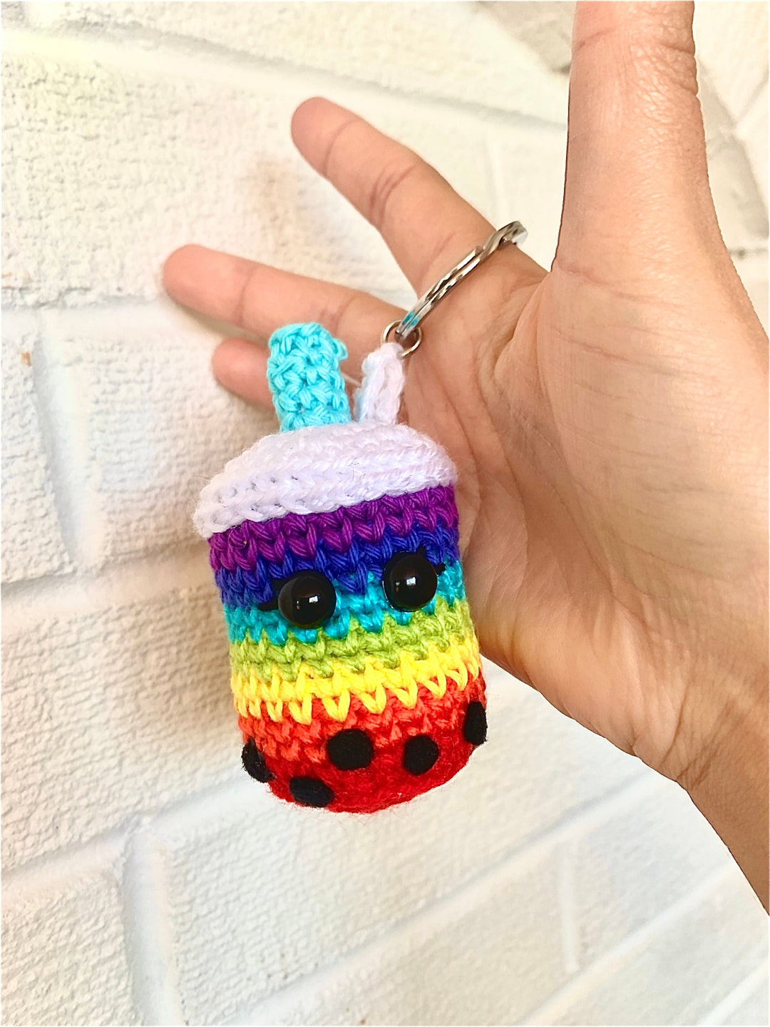 Bubble Tea Keychain Crochet Pattern - Etsy