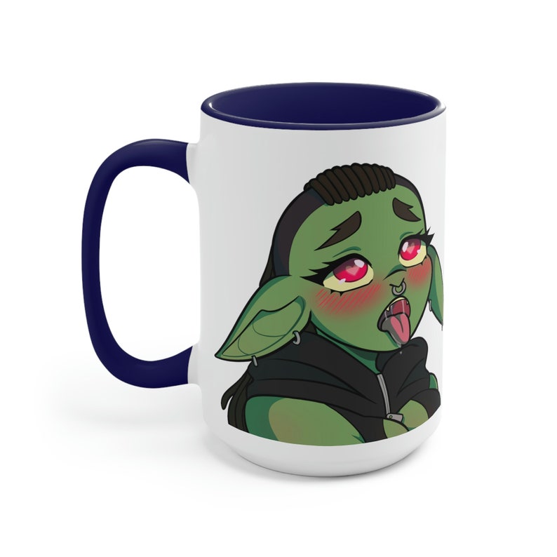 Ahegao Goblin Coffee Mugs 15oz Etsy
