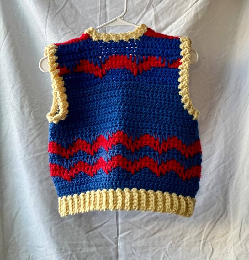 Crochet Ribbed Vest - Etsy