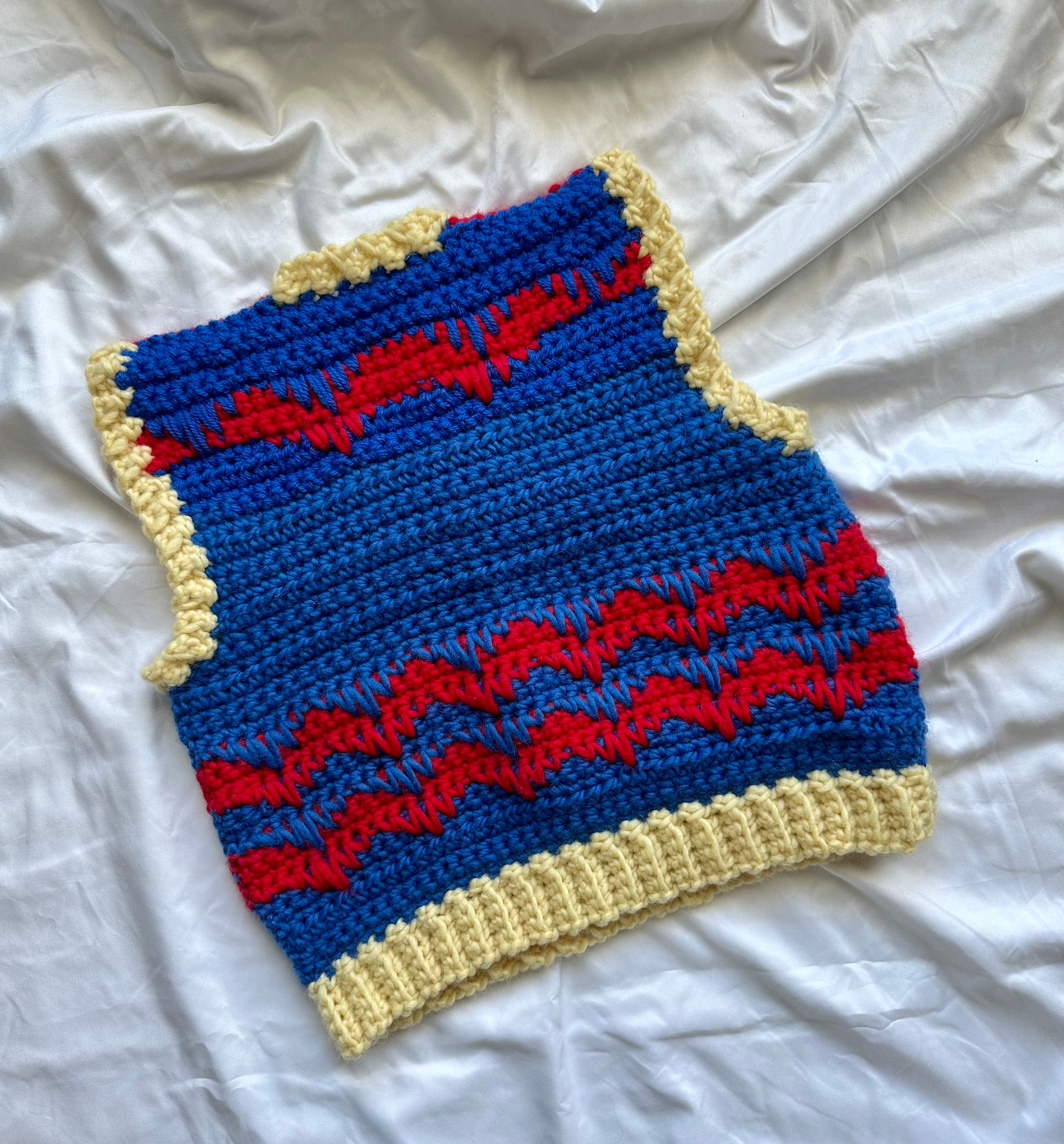 Crochet Ribbed Vest - Etsy