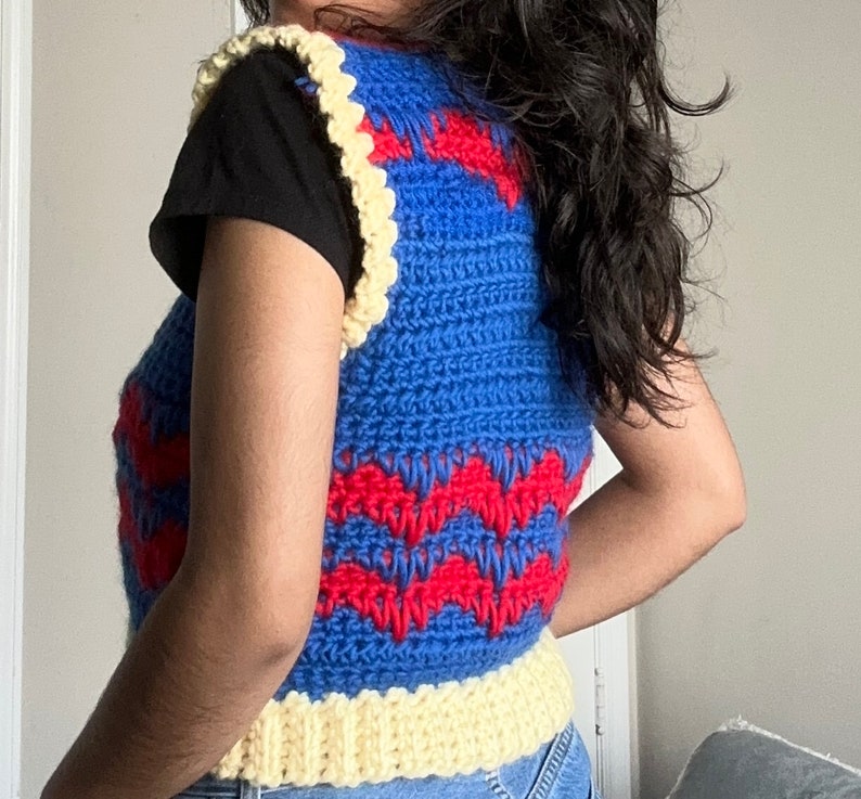 Crochet Ribbed Vest - Etsy