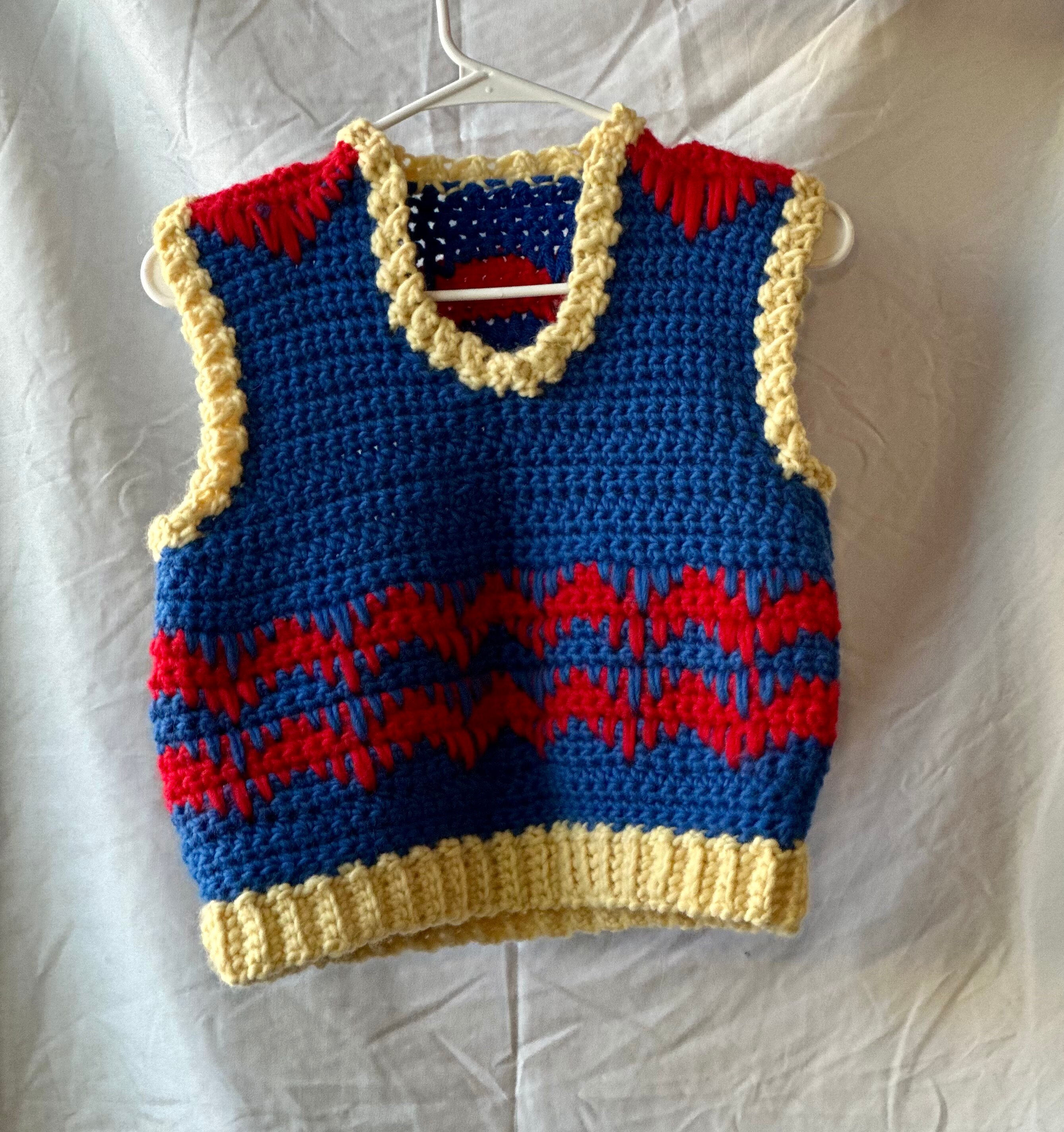 Crochet Ribbed Vest - Etsy