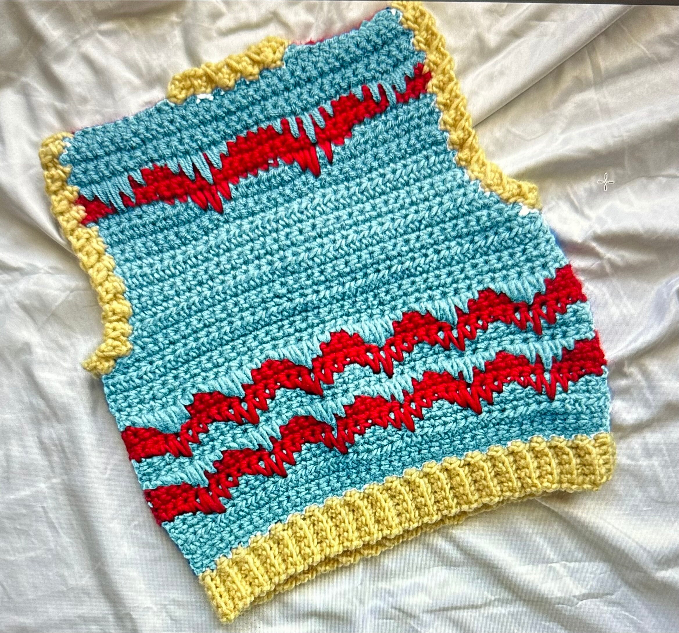 Crochet Ribbed Vest - Etsy